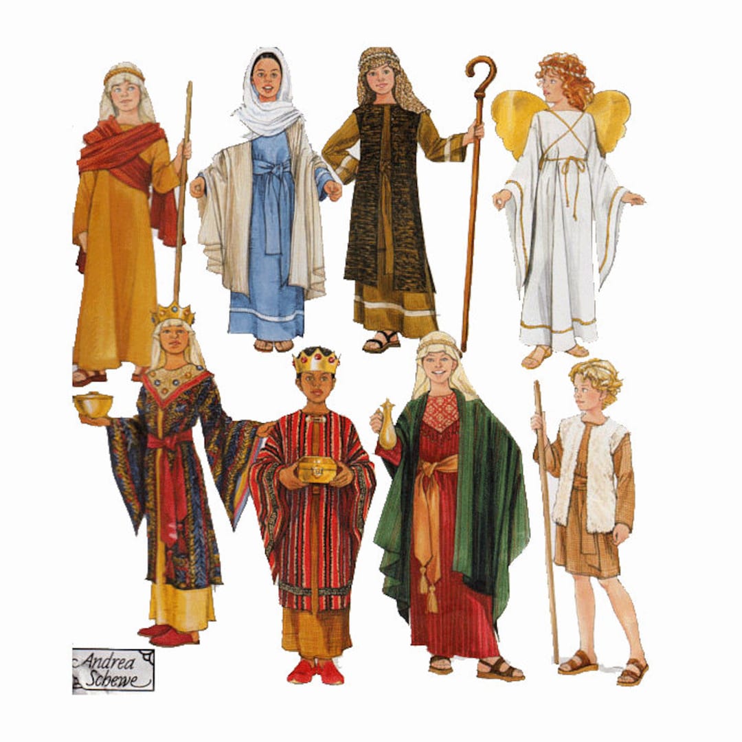 Nativity Costumes Sewing Pattern Christmas Story Shepherds - Etsy