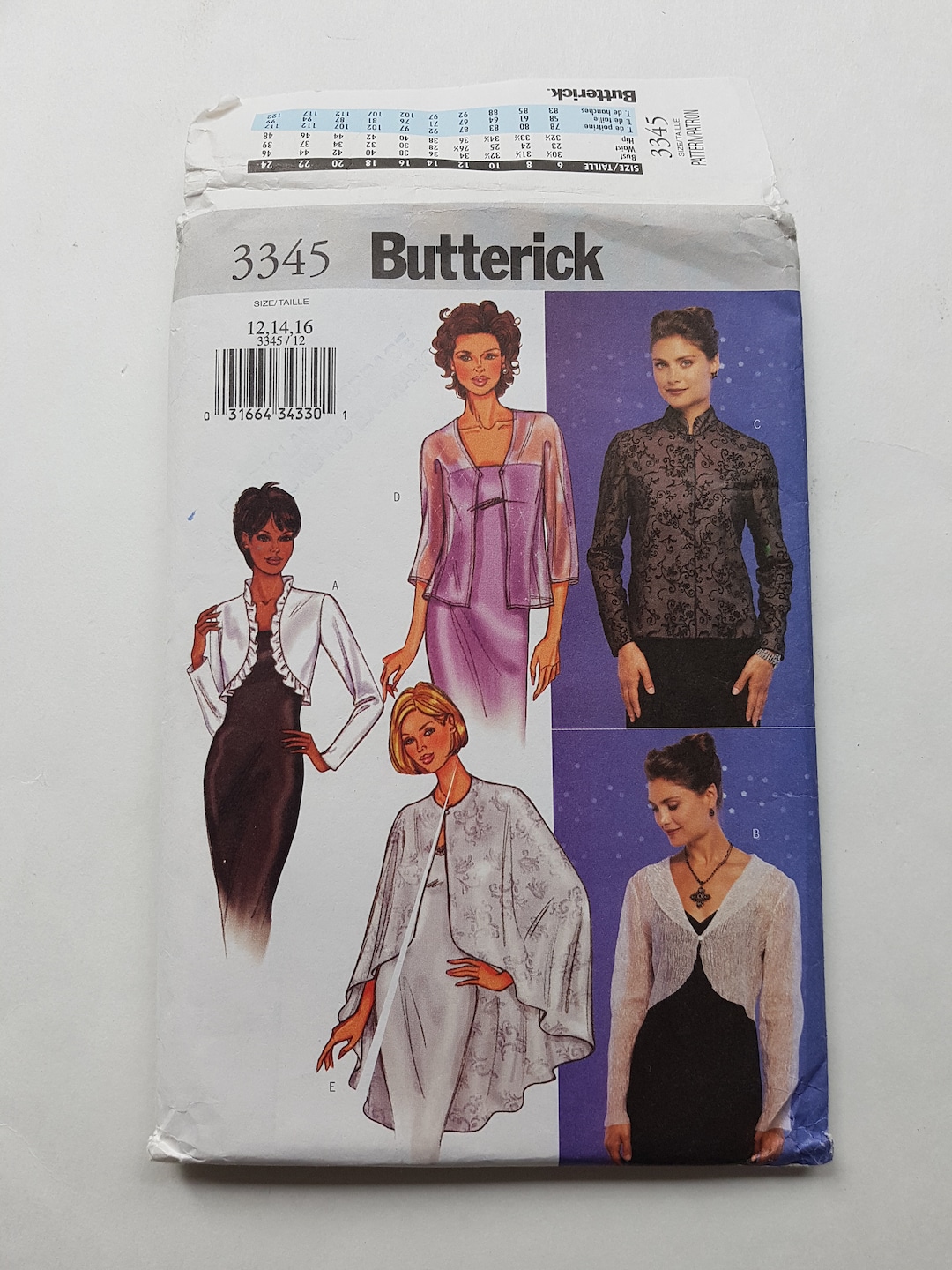 Evening Jacket Pattern - Formal Cape Sewing Pattern - Nehru Collar ...