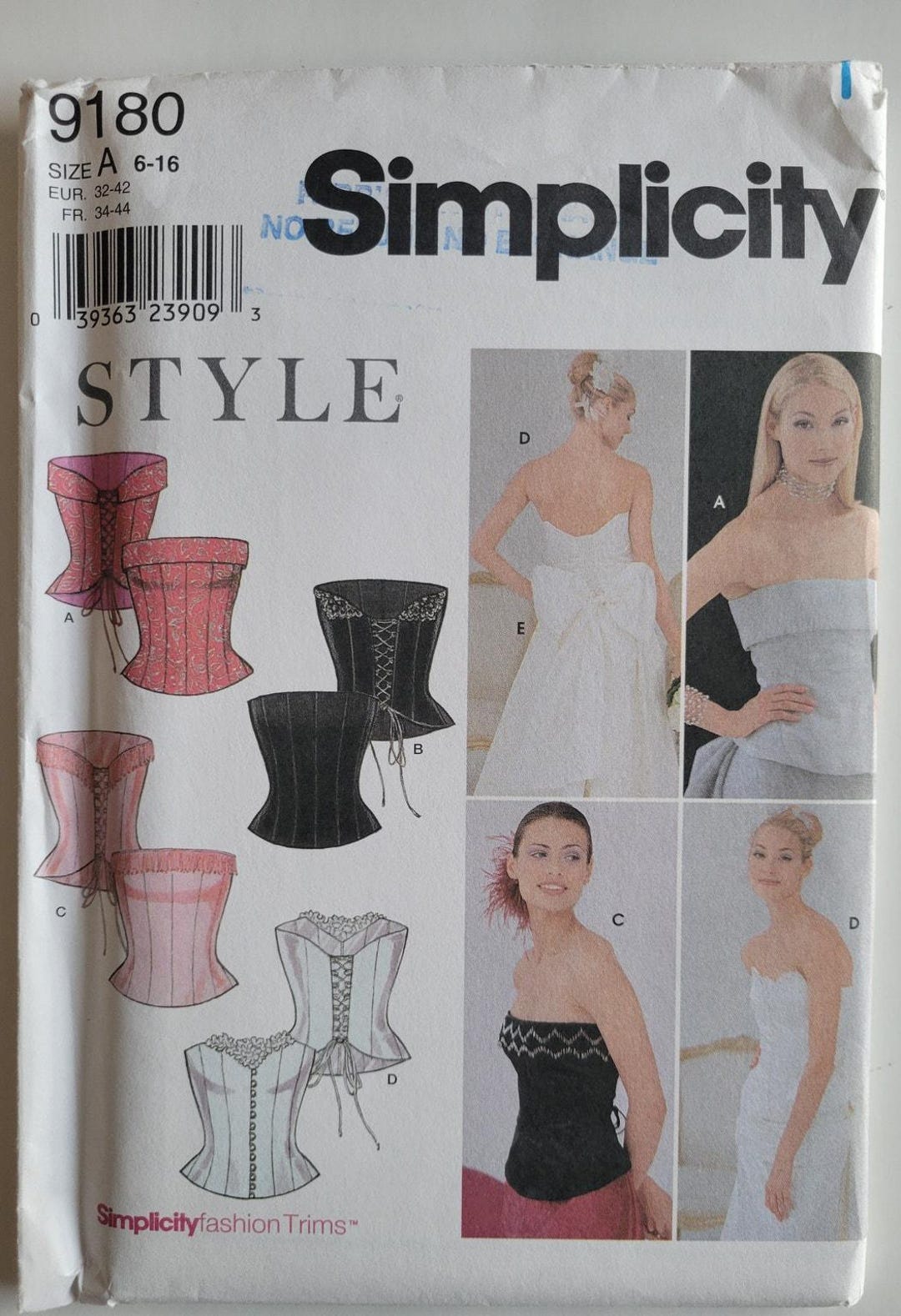 Sewing Pattern for Fitted Bustier With Lacing/beaded Fringe and ...