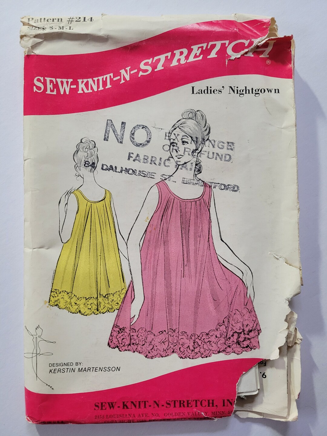 Vintage 60s Nightie Sewing Pattern, Pattern for Sexy Lingerie, Short ...