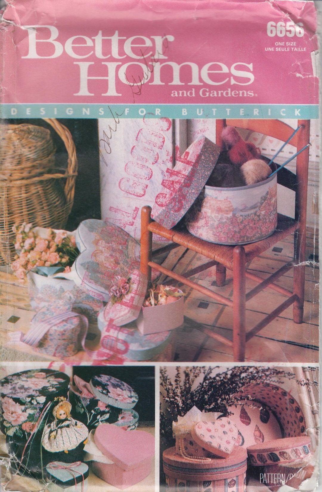 Boxes Pattern Sewing Pattern for Nine Decor Boxes Three Shapes & Sizes ...