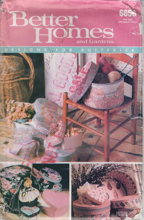 Boxes Pattern Sewing Pattern for Nine Decor Boxes Three - Etsy