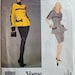 Vintage Sewing Pattern for Peplum A Line Hip Length Jacket and Straight ...