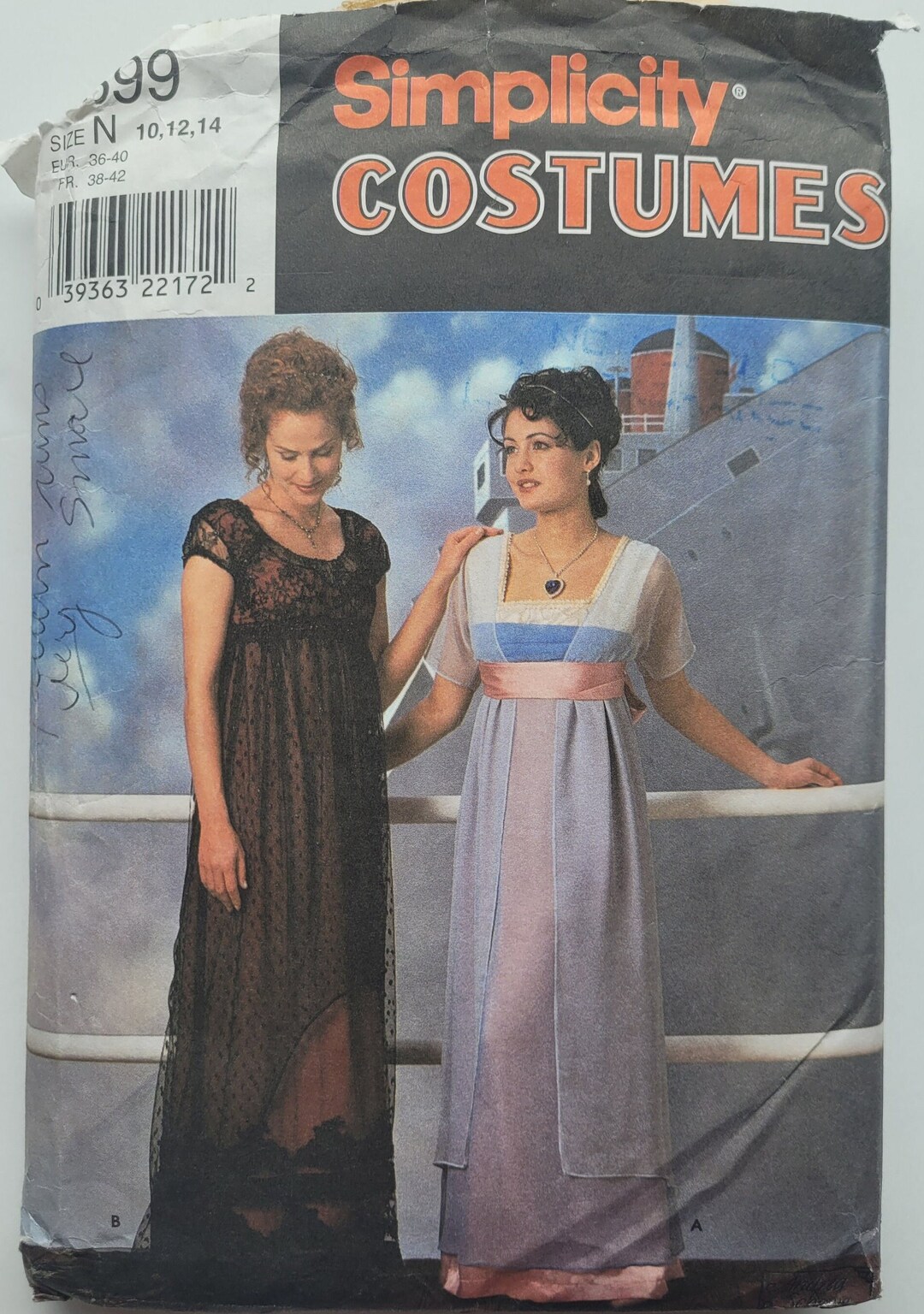 Costume From the Titanic Sewing Pattern for Women Rose Vintage - Etsy Canada
