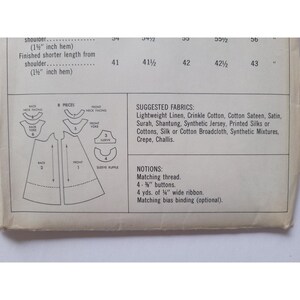 Muu Muu Pattern, UNCUT Sewing Pattern for Beach Maxi Dress, 1970s Cover ...