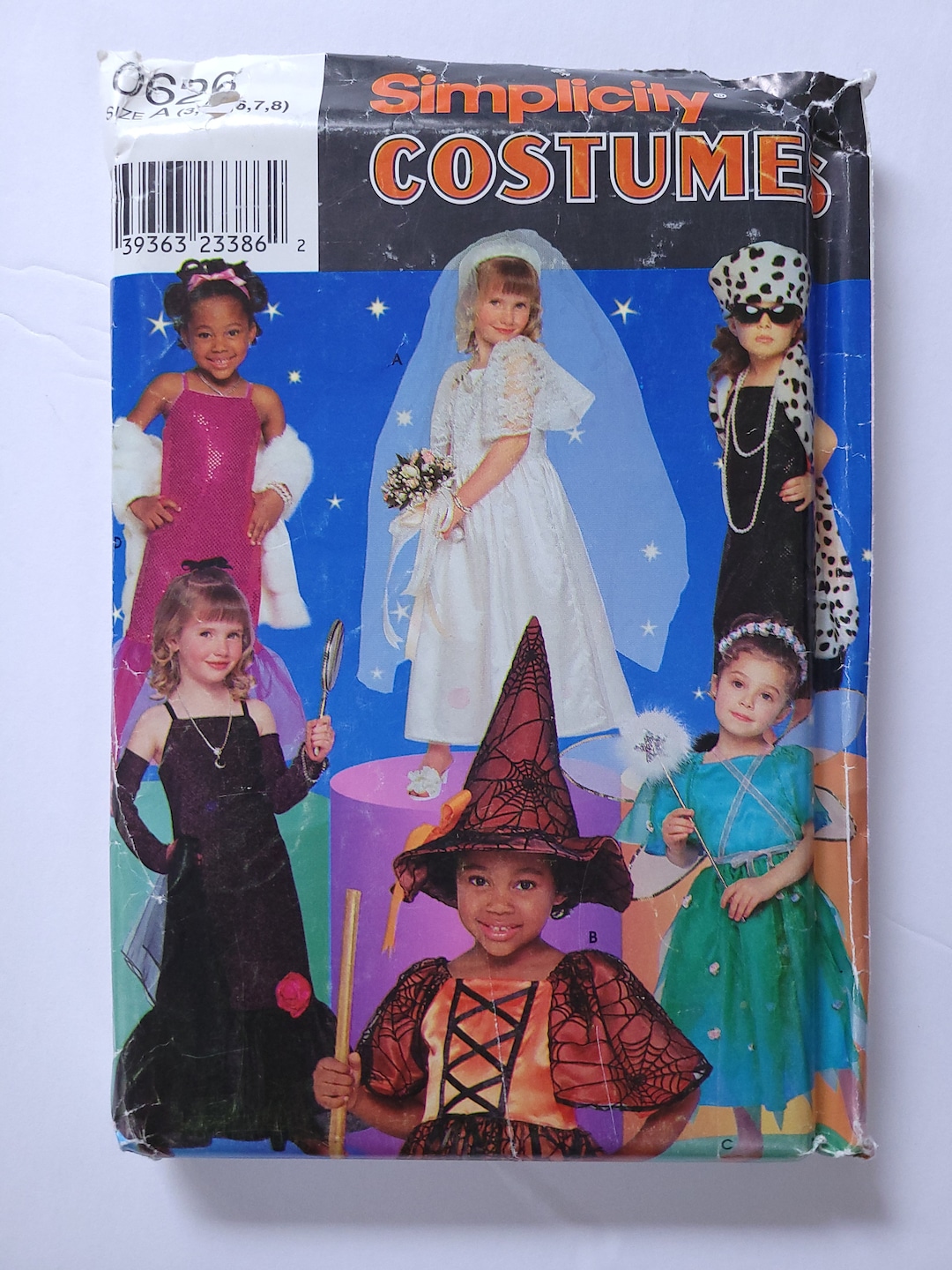 Kids' Costume Pattern UNCUT Sewing Pattern for Witch, Jazz Singer ...