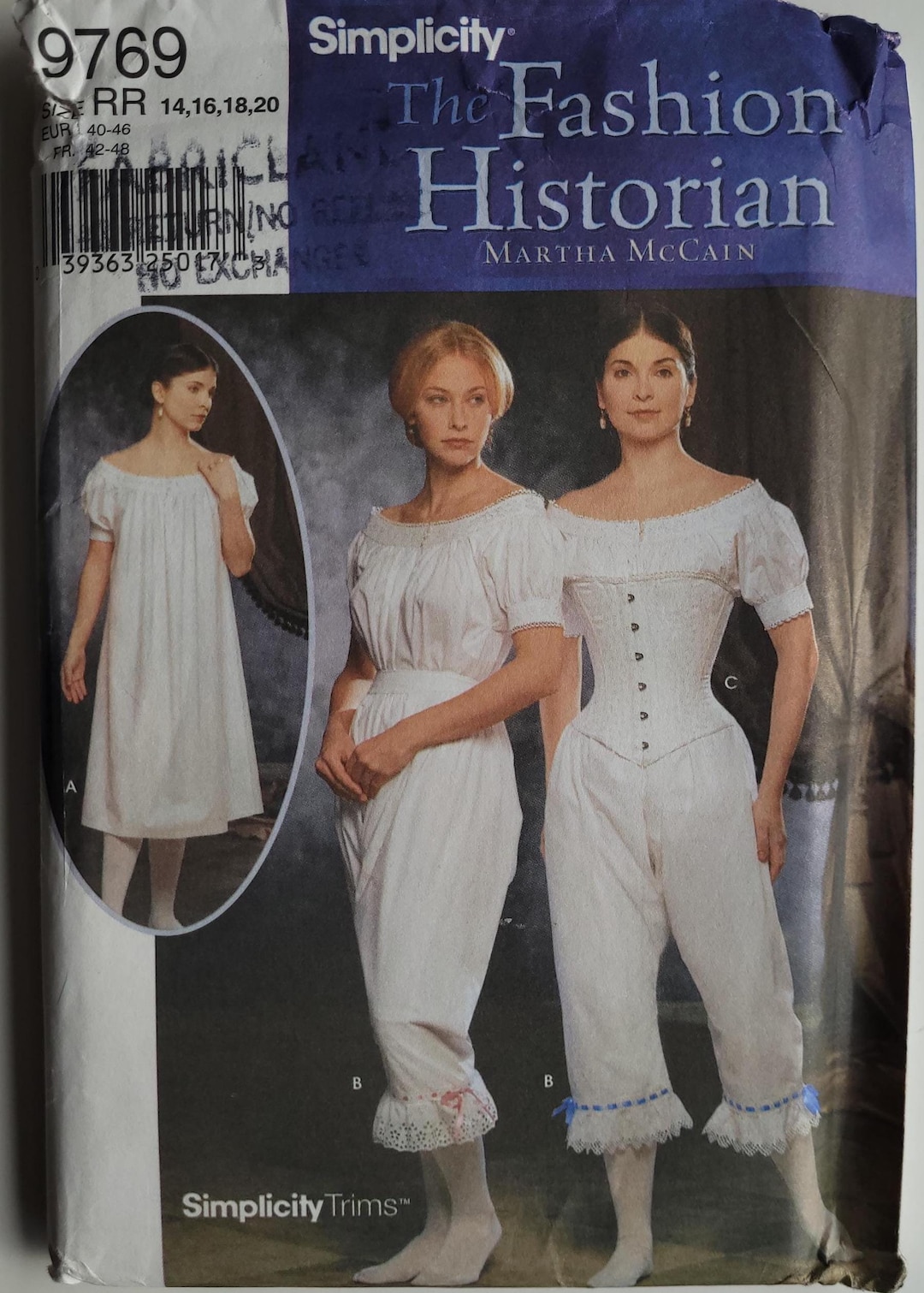 Sewing Pattern for Civil War Undergarments Corset, Nightgown and ...