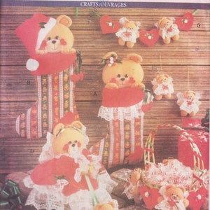 Teddy Christmas Ornaments and Nursery Decor Sewing Pattern - Garland ...
