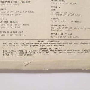 1940s Vintage Sewing Pattern for Purse, Hats and Gloves Handbag Pattern ...