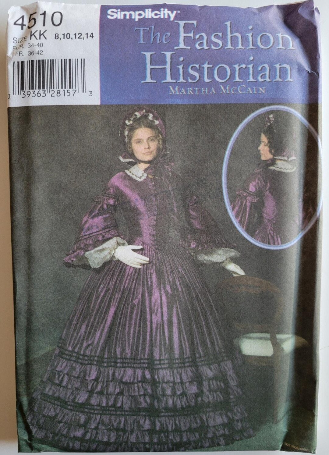 Sewing Pattern for Civil War Era Southern Belle Dress Costume With Puff ...