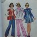 B36 1970s Vintage Sewing Pattern for Minidress, Tunic Jumper With ...