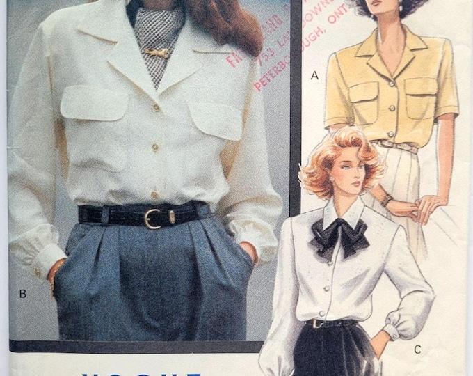 Vintage 90s Sewing Pattern for Claude Montana Double Breasted Ankle ...