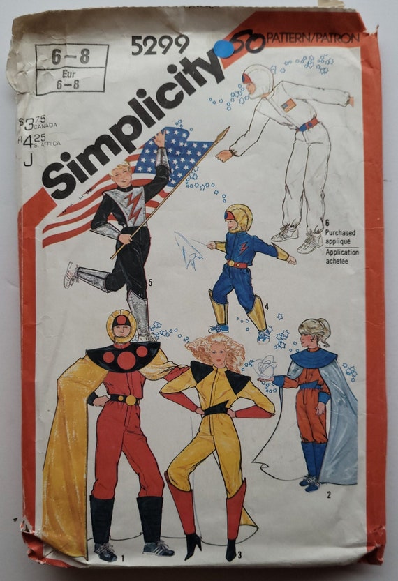 80s Kids' Astronaut and Alien Costume Sewing Pattern for - Etsy