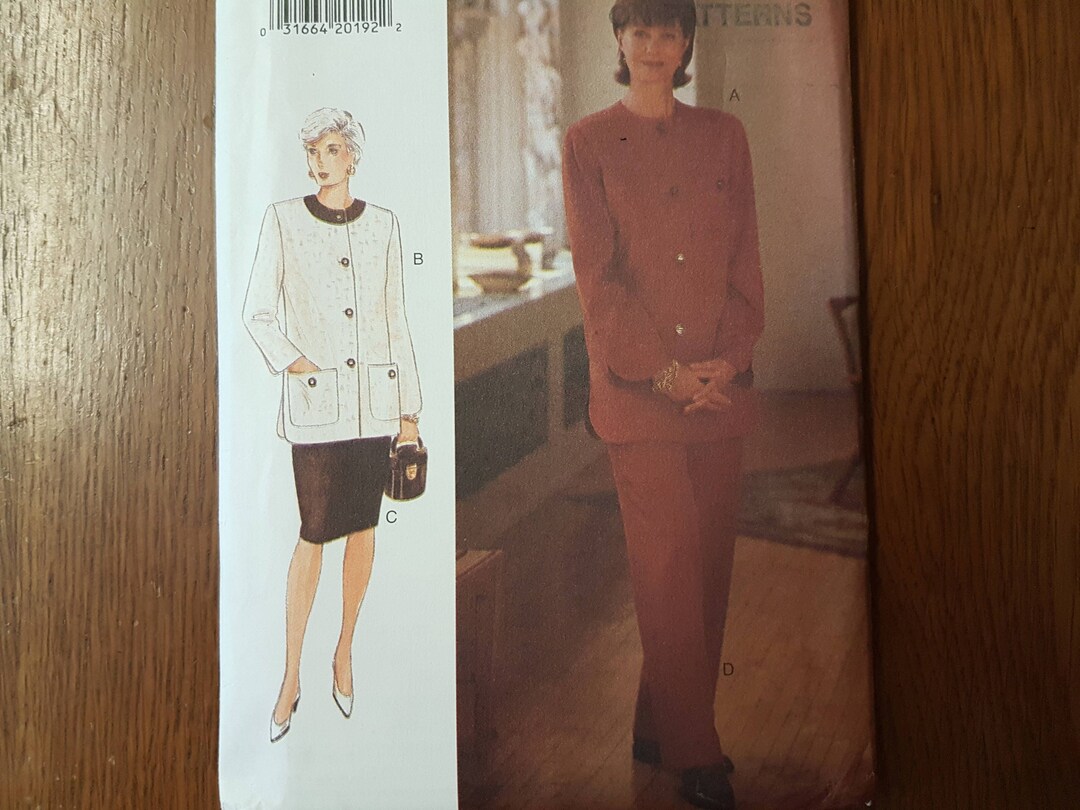Vogue 9104 Easy Sewing Pattern for Women's Jacket, Skirt, Pants ...