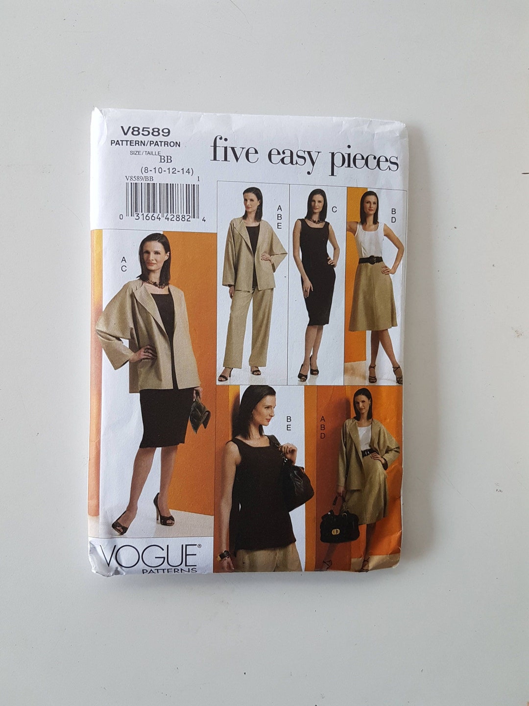 Vogue Sewing Pattern for Women's Separates - Easy Dolman Sleeve Jacket ...