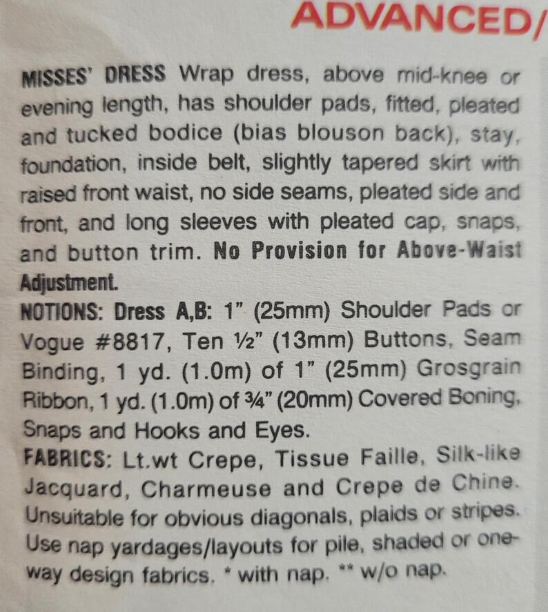 1990s Vintage Sewing Pattern for Emanuel Ungaro Wrap Dress Evening Gown ...