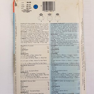 Sports Ball Popple Toy Sewing Pattern - Football, Basketball or Soccer ...