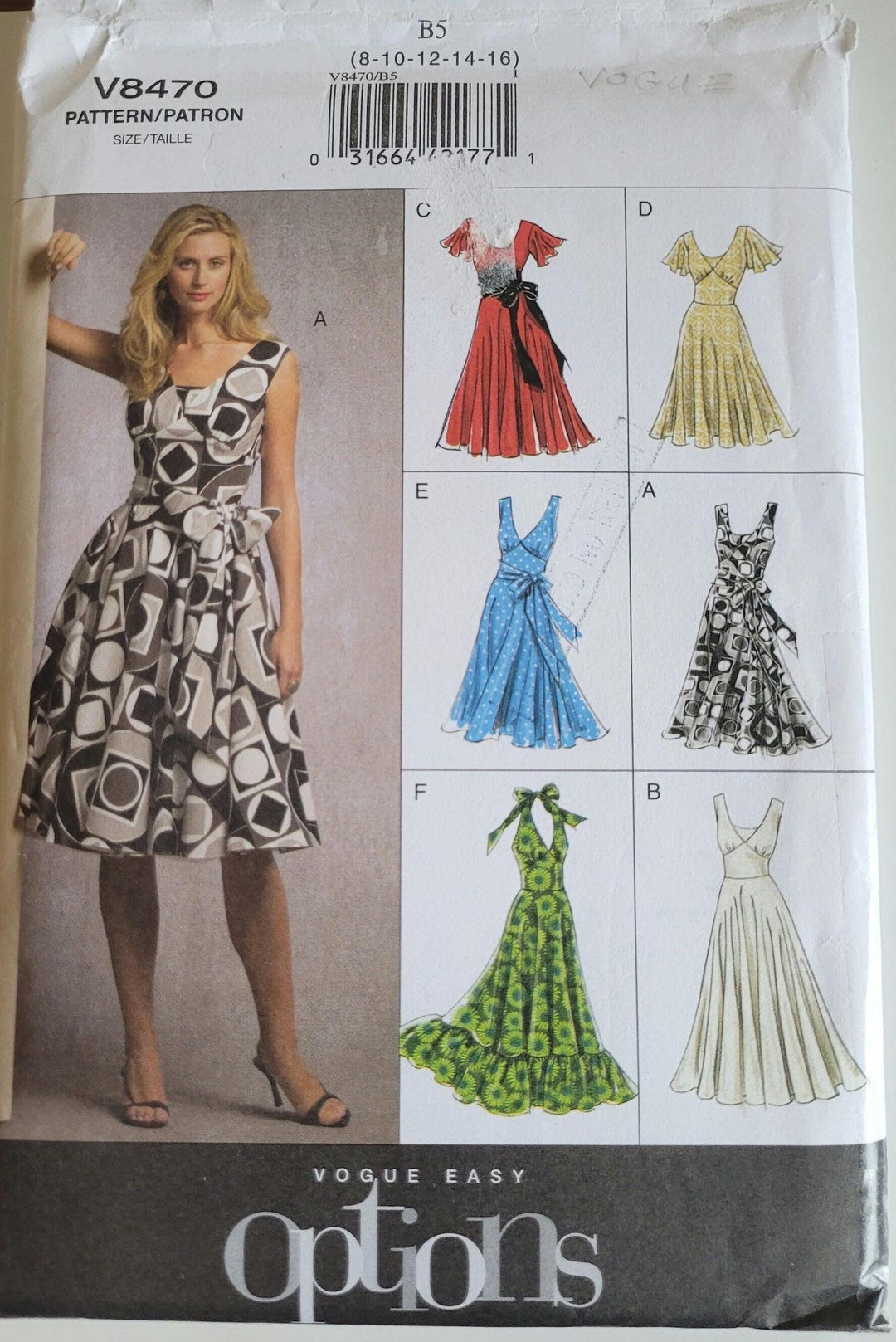Dress Pattern - Easy Sewing Pattern for Sexy Halter Dress, Sundress ...