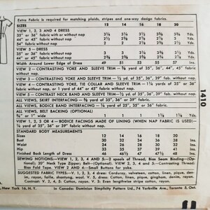 50s Dress Pattern - Vintage Sewing Pattern for Frock With Detachable ...