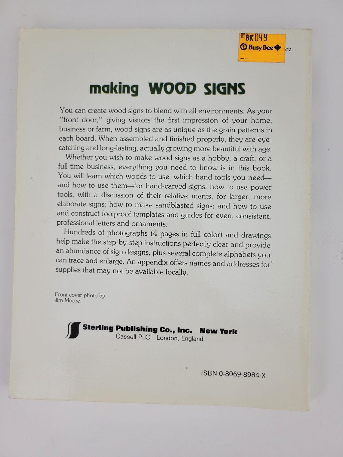 Book: Making Wood Signs by Patrick Speilman, Woodcarving, Hand-carved ...