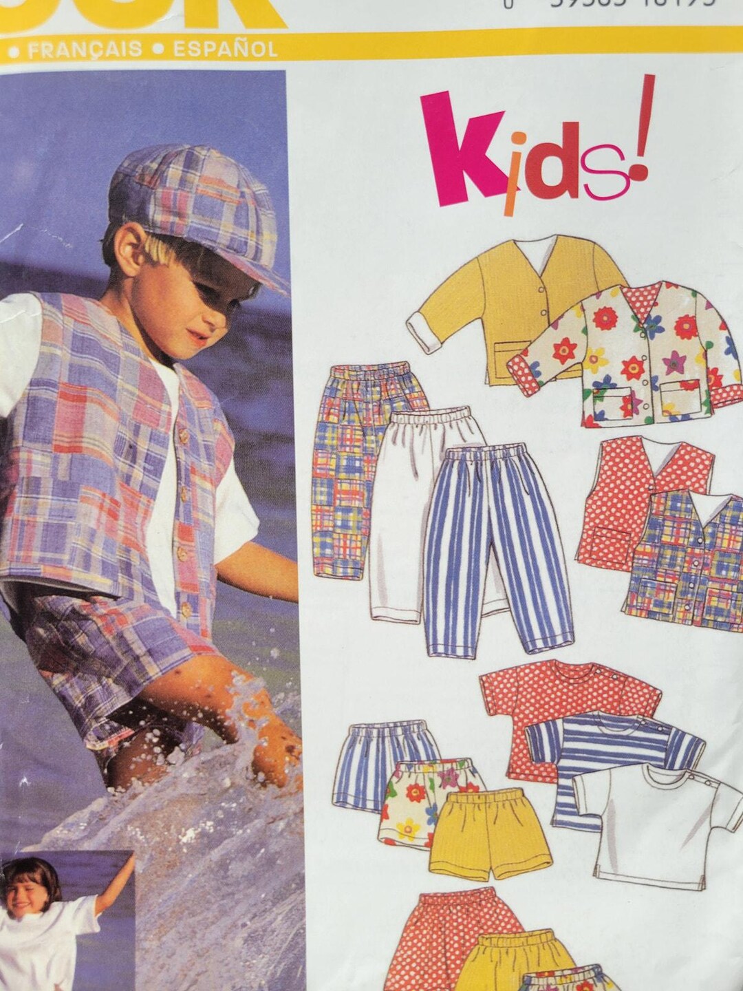 UNCUT 2002 Sewing Pattern for Kids' Clothes, Tee, Pants, Shorts, Skirt ...