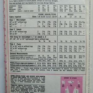 B36 1970s Vintage Sewing Pattern for Minidress, Tunic Jumper With ...