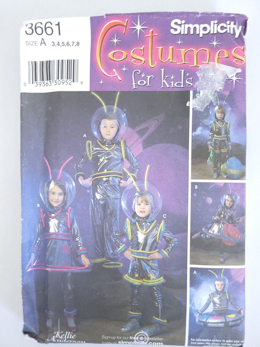 Astronaut Costume Sewing Pattern for Kids - Jetsons, Atomic, Spaceman ...