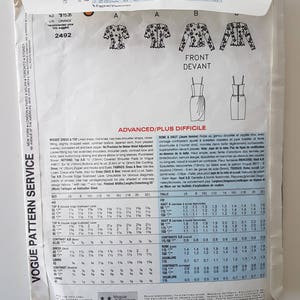 Vogue American Designer Sewing Pattern Dress W Tulip Skirt & Lace ...