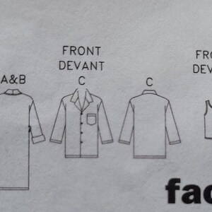 Easy Robe Pattern - Sewing Pattern for Unisex Robe, Belt, Top, Short ...