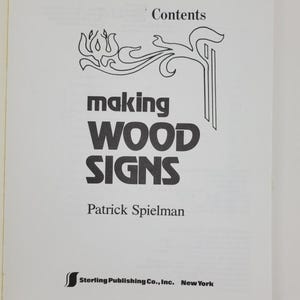 Book: Making Wood Signs by Patrick Speilman, Woodcarving, Hand-carved ...