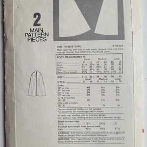 Cloak Pattern, Very Easy Sewing Pattern for Dramatic Women's Cape With ...