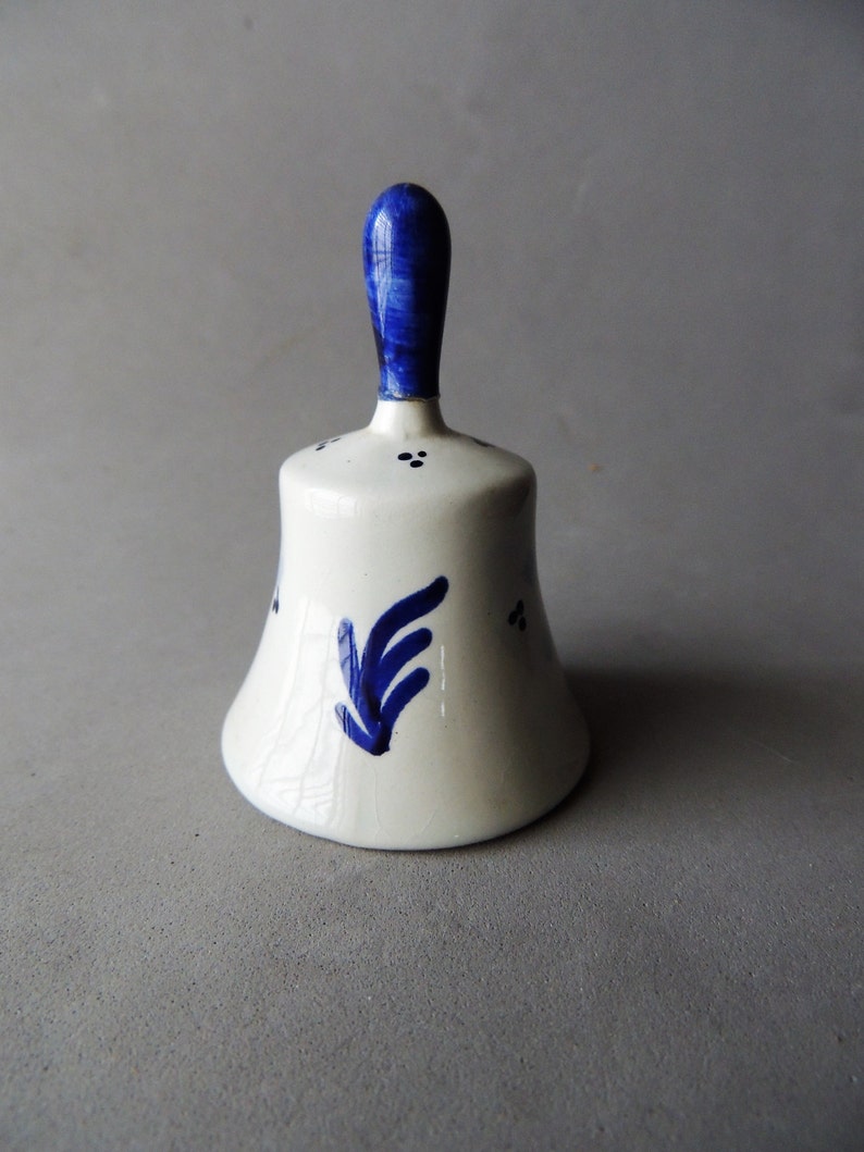Vintage Blue Delft Bell Ceramic Bell Hand Painted Bell - Etsy