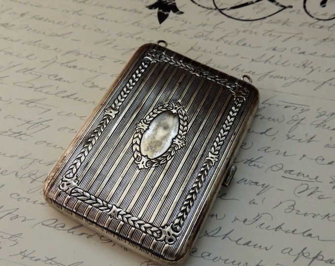 Vintage Compact, Silver Plated Compact, Money Holder, 1920s, Antique ...