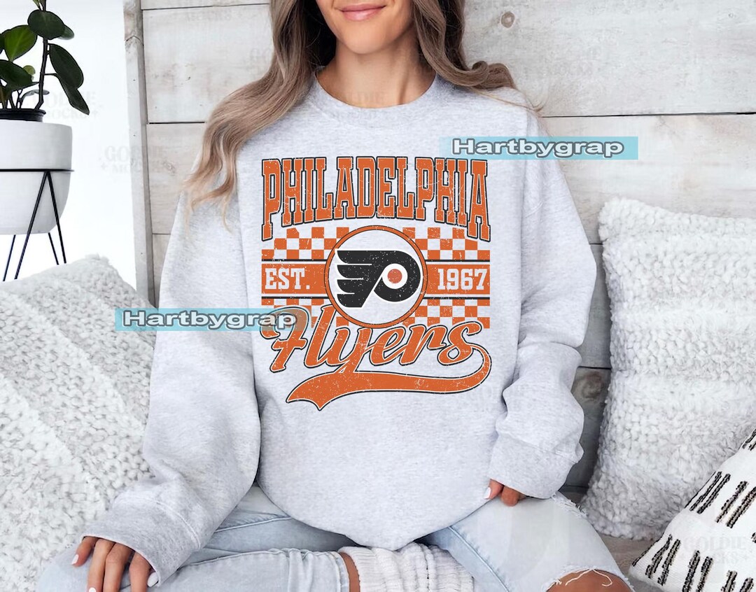 Philadelphia Flyer Sweatshirt, Vintage Flyer Tshirt, Philadelphia ...