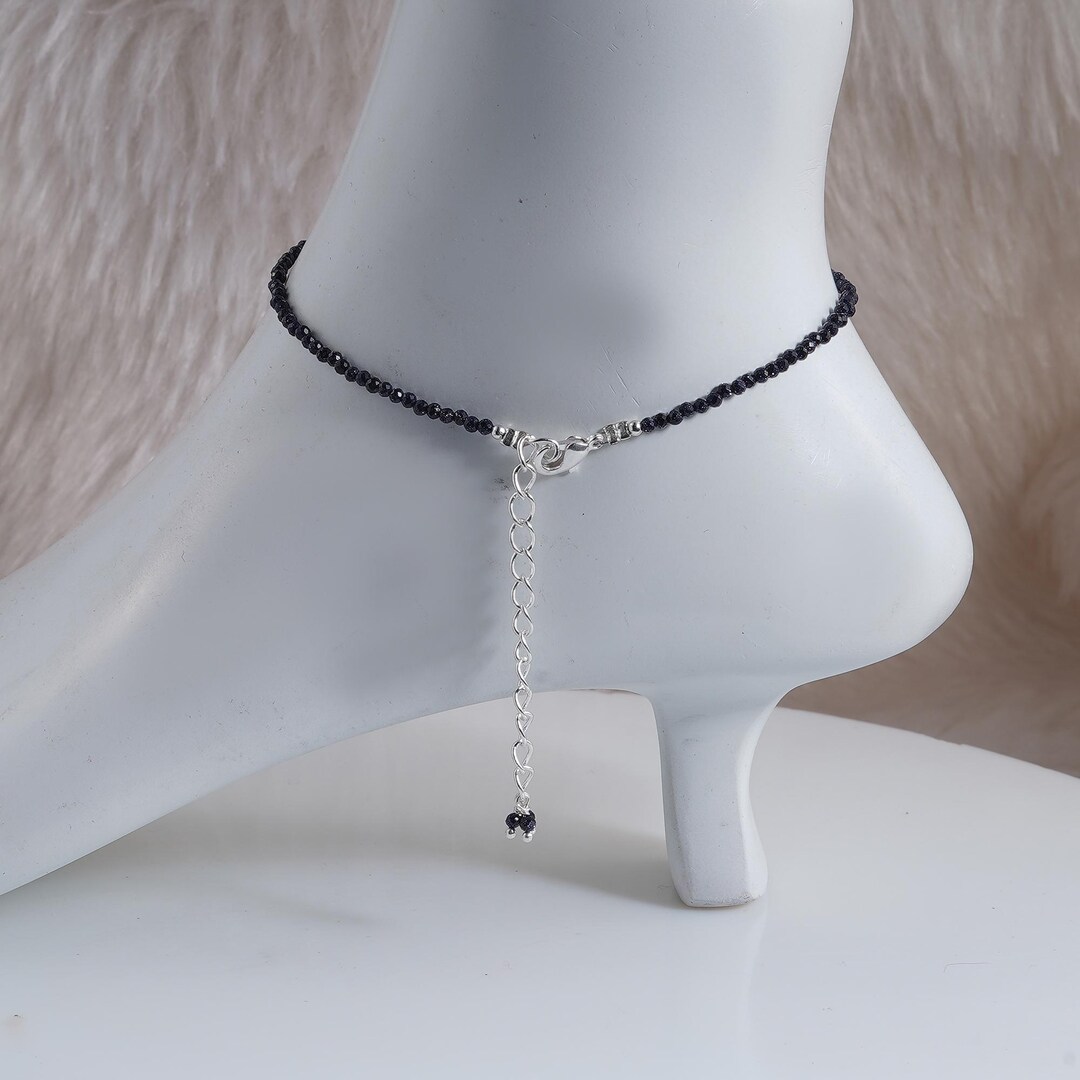 Blue Sun Sitara Anklet for Women | Natural Blue Sun Sitara Gemstone ...