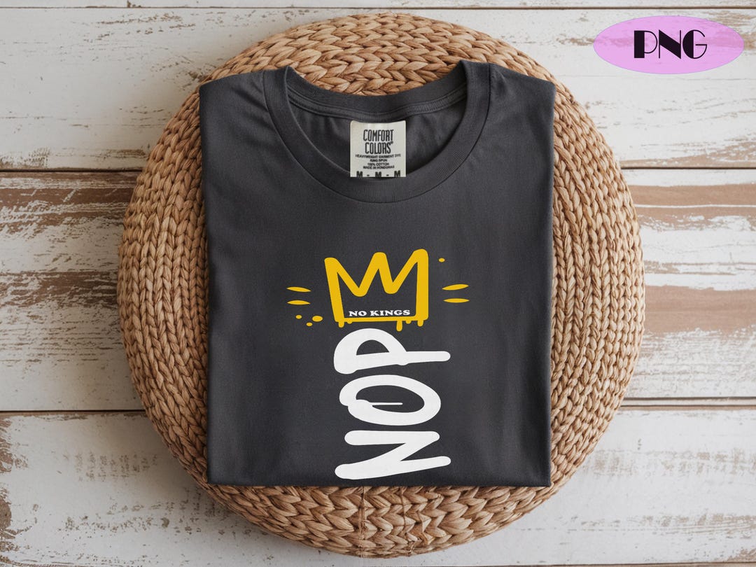 No Kings Sign Png, Nope Crown Clipart, Funny Sarcastic Political Design ...