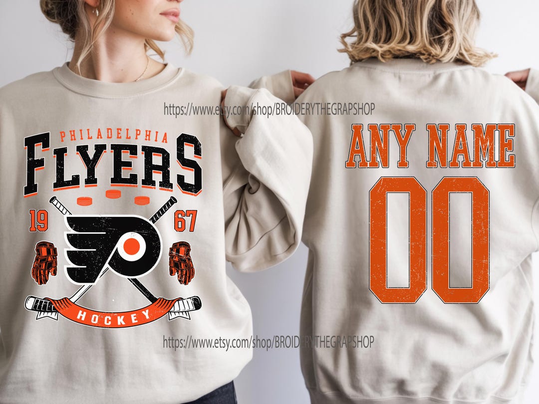 Personalized Name and Number Philadelphia Flyers Sweatshirt ...