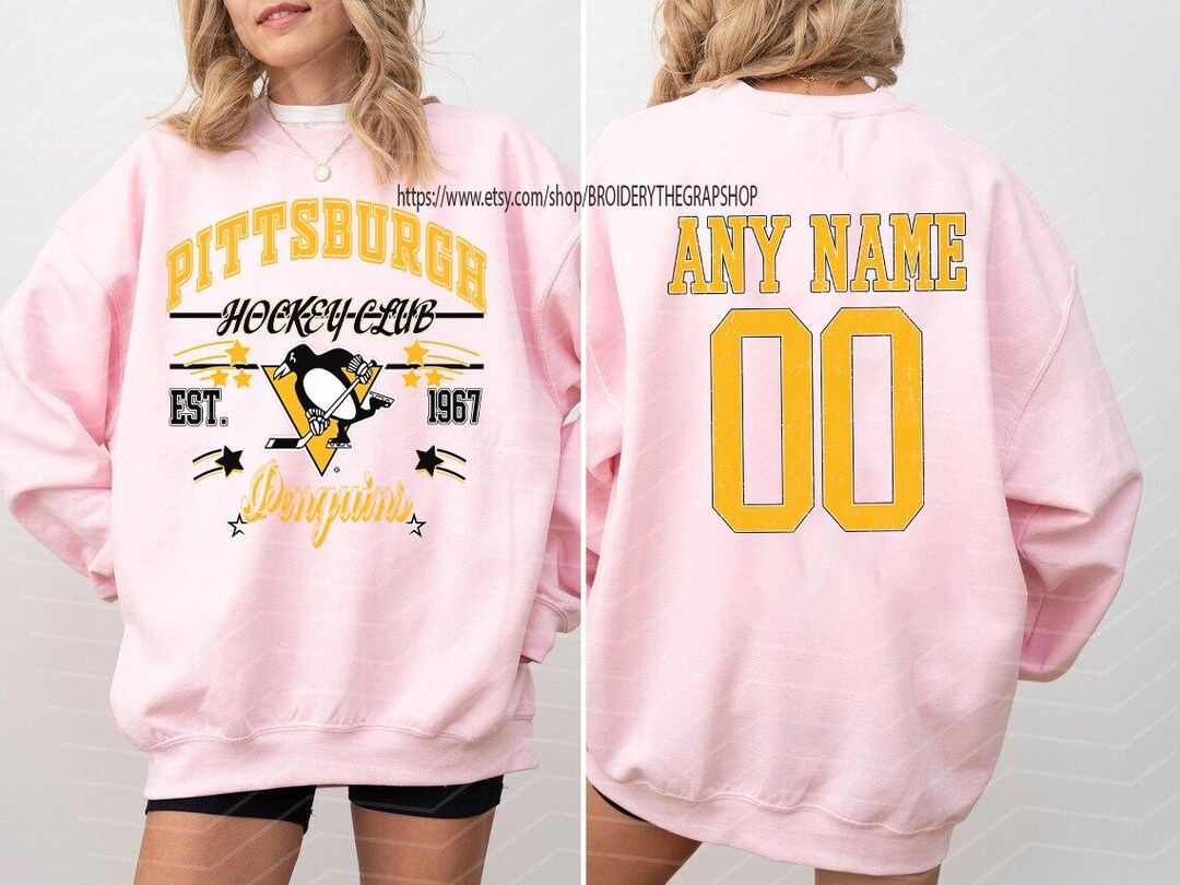 Personalized Name and Number Pittsburgh Penguins Sweatshirt, Pittsburgh ...