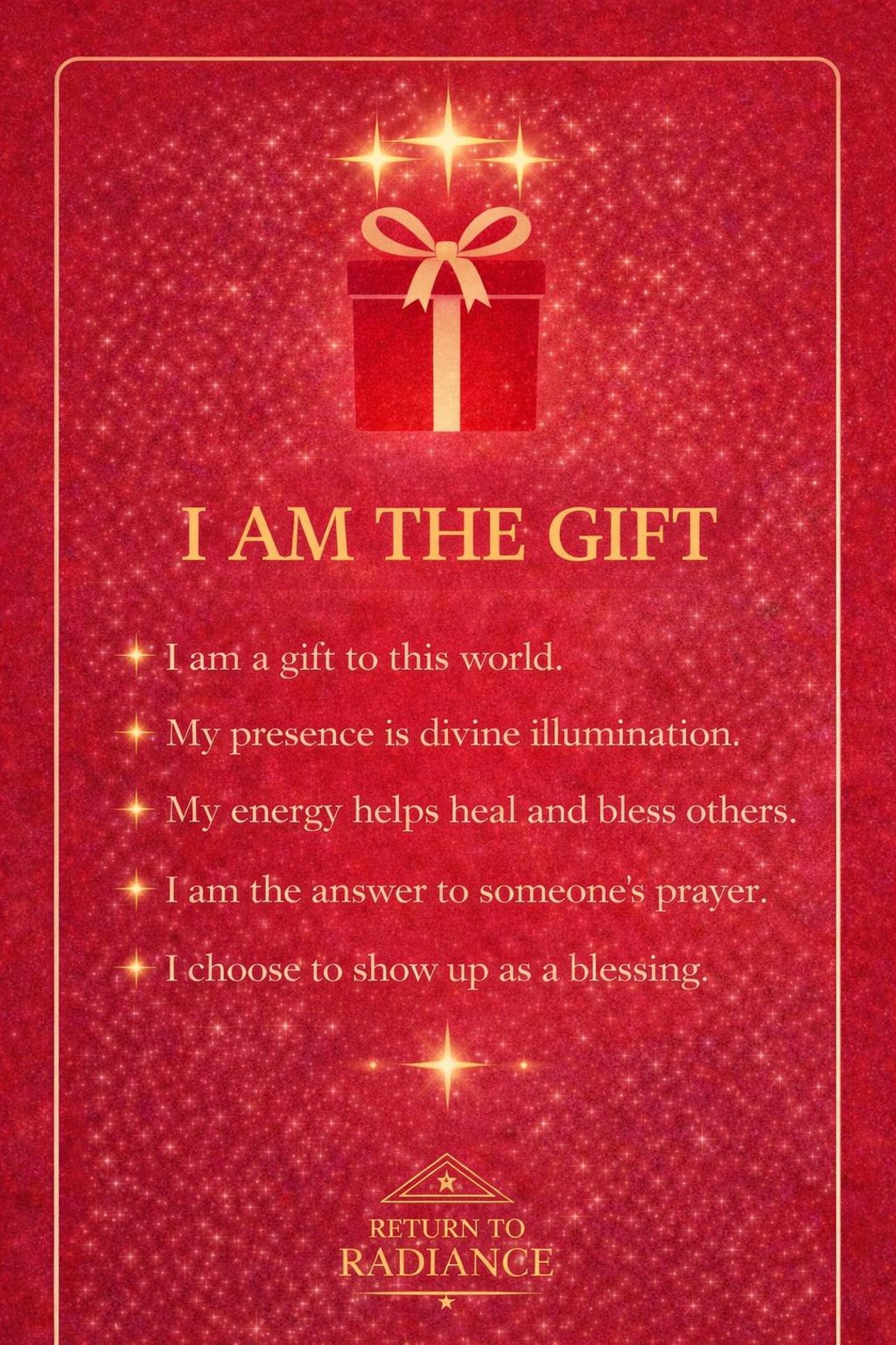I Am the Gift Digital Scroll – Printable Affirmation - Etsy