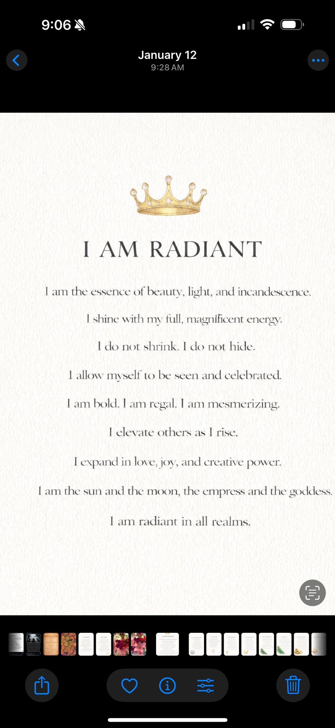 I AM RADIANT Printable Affirmation Scroll – Empowering Empress ...