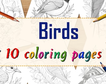 flying animals coloring book
