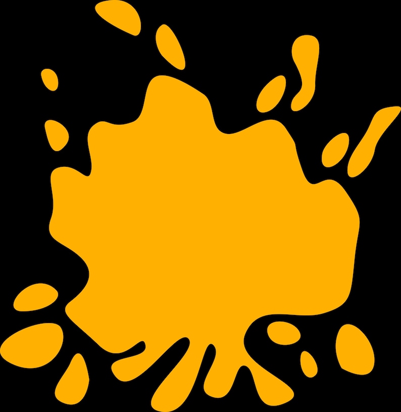 Paint Splatter SVG Bundle: Vector Ink Splats, Paint Streaks (digital ...