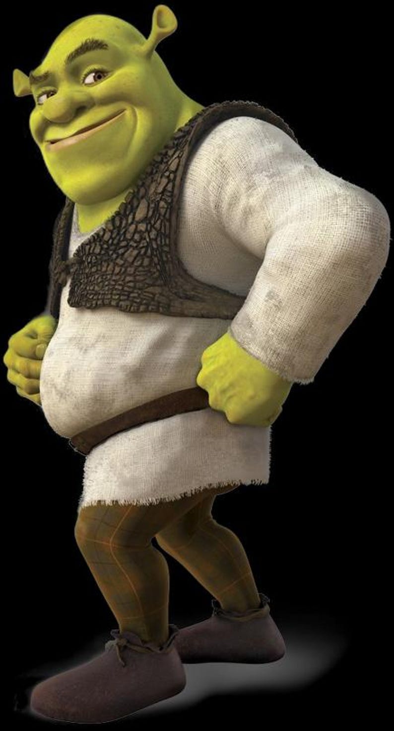 Shrek, Shrek Png File, Png Bundle, Vector, Cricut, Silhouette, Cut ...