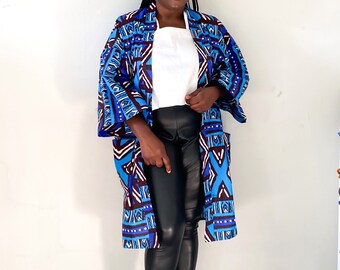 African Print Duster - Etsy