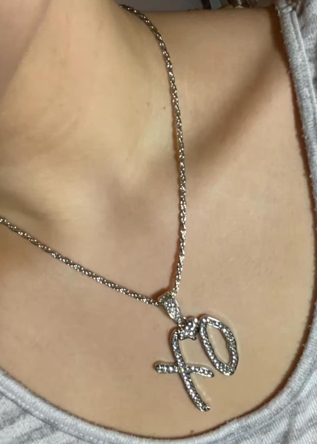 Silver XO Pendant Necklace THE WEEKND - Etsy