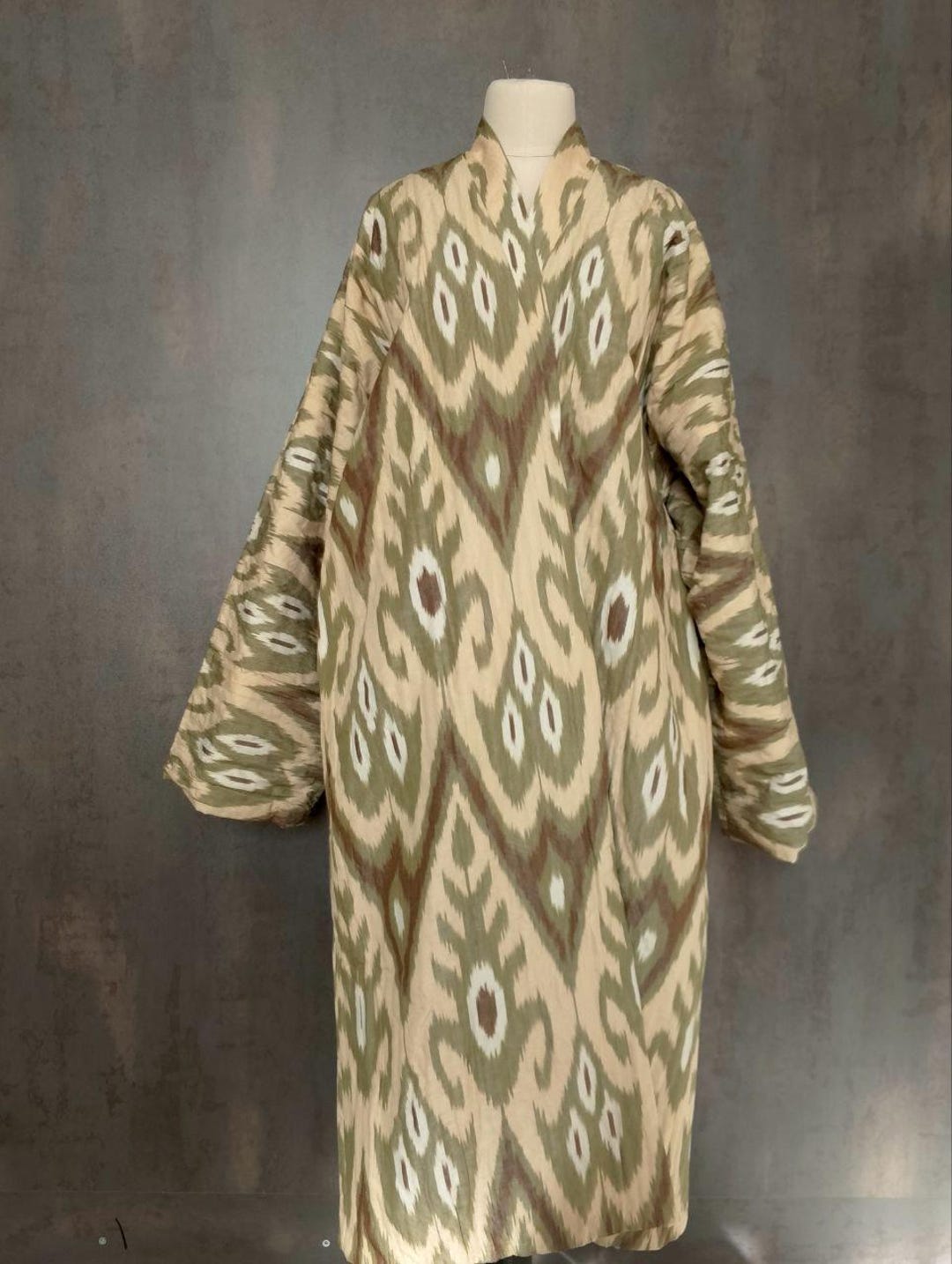 Uzbek Handquilted Ikat Robe - Etsy