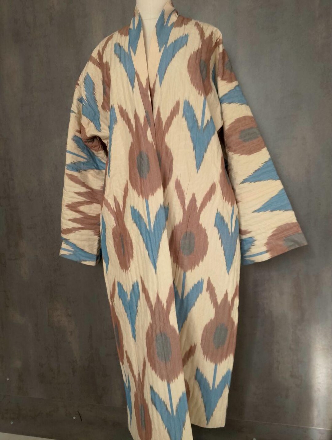 Uzbek Handquilted Ikat Robe - Etsy