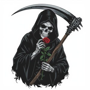 100 Grim Reaper T-shirt Design Bundle – Dark Art, Edgy, Streetwear ...