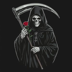100 Grim Reaper T-shirt Design Bundle – Dark Art, Edgy, Streetwear ...