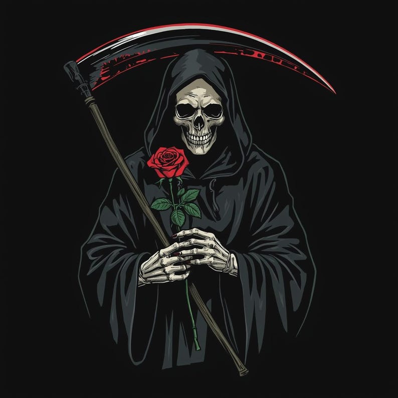 100 Grim Reaper T-shirt Design Bundle – Dark Art, Edgy, Streetwear ...